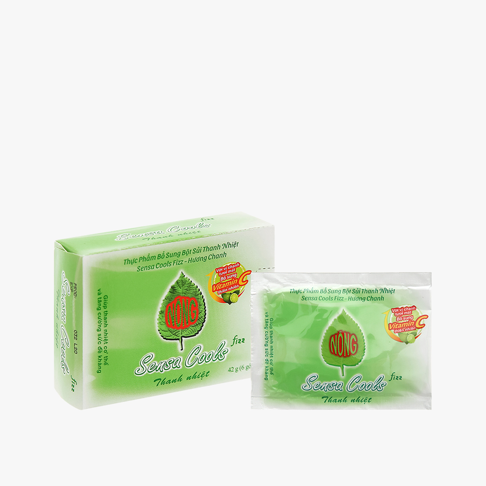Bột sủi thanh nhiệt Sensa Cools (6 gói/hộp)