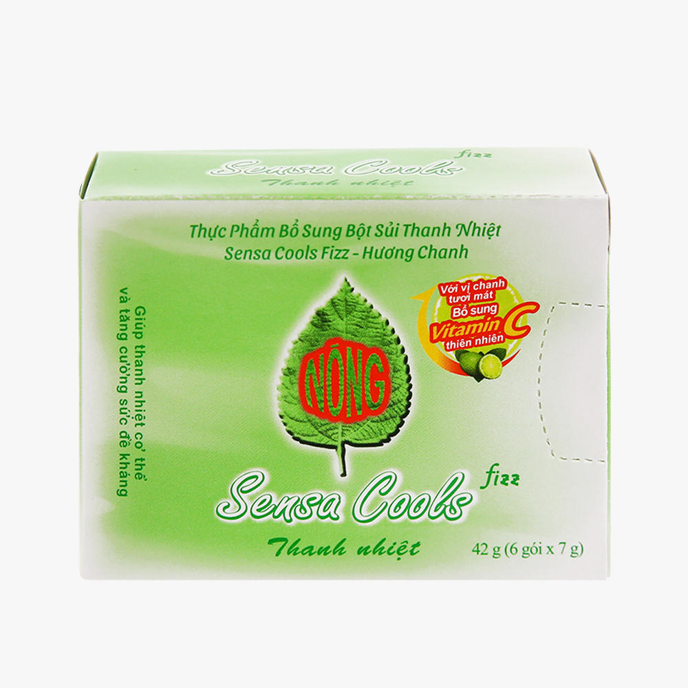 Bột sủi thanh nhiệt Sensa Cools (6 gói/hộp)