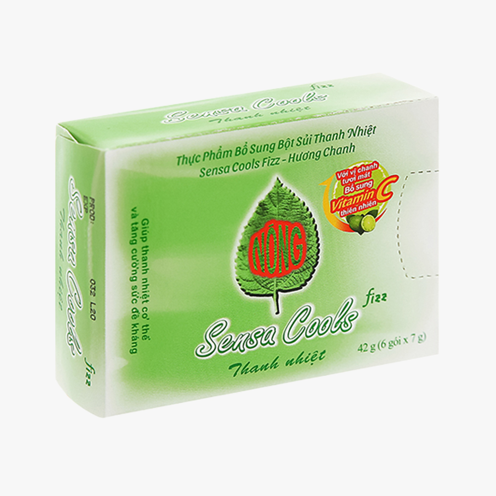 Bột sủi thanh nhiệt Sensa Cools (6 gói/hộp)