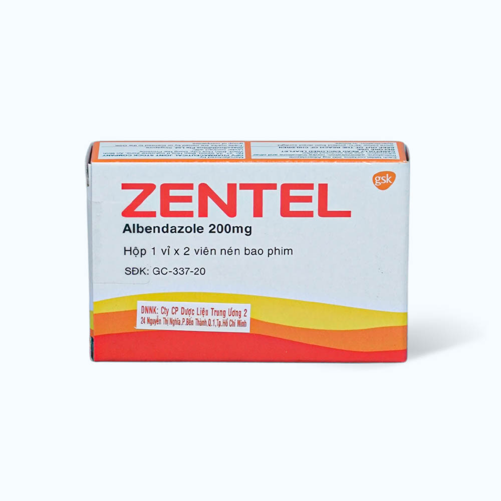 Zentel 200mg (2 viên/hộp)
