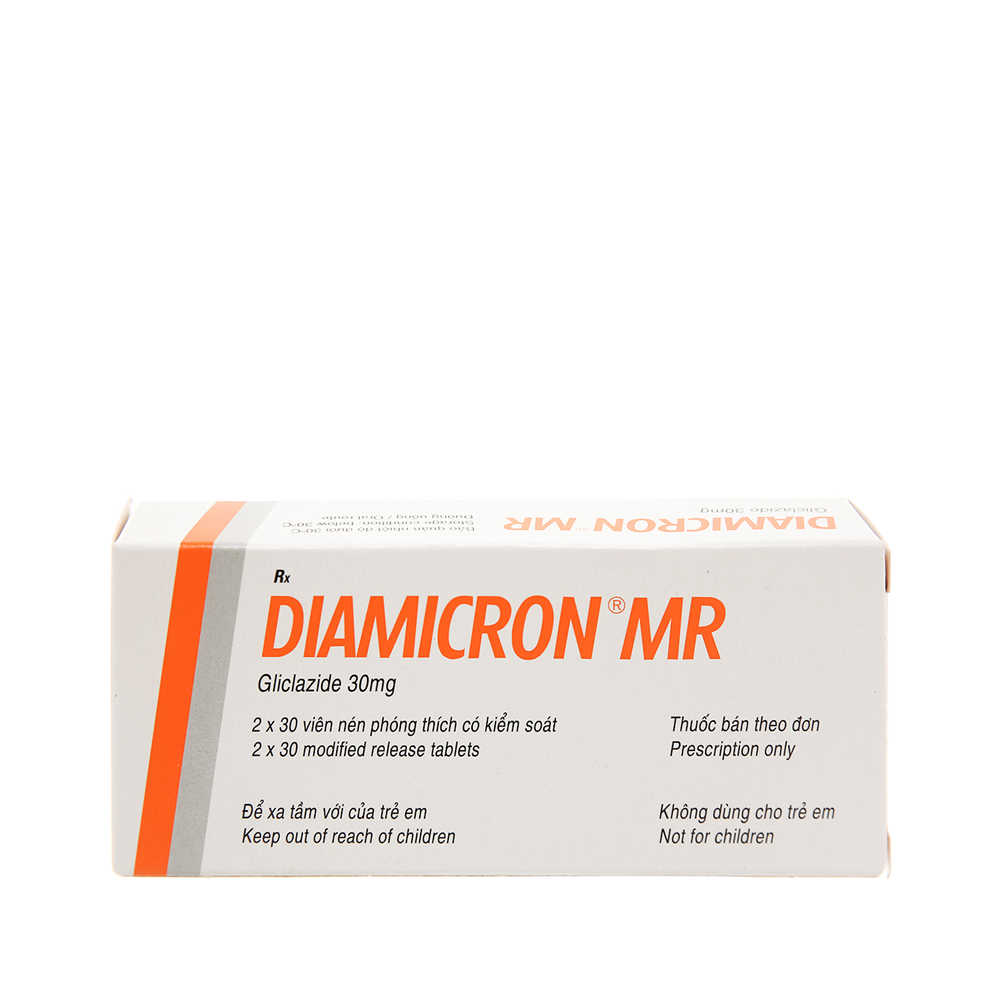 Viên nén phóng thích có kiểm soát Diamicron MR 30mg điều trị đái tháo ...