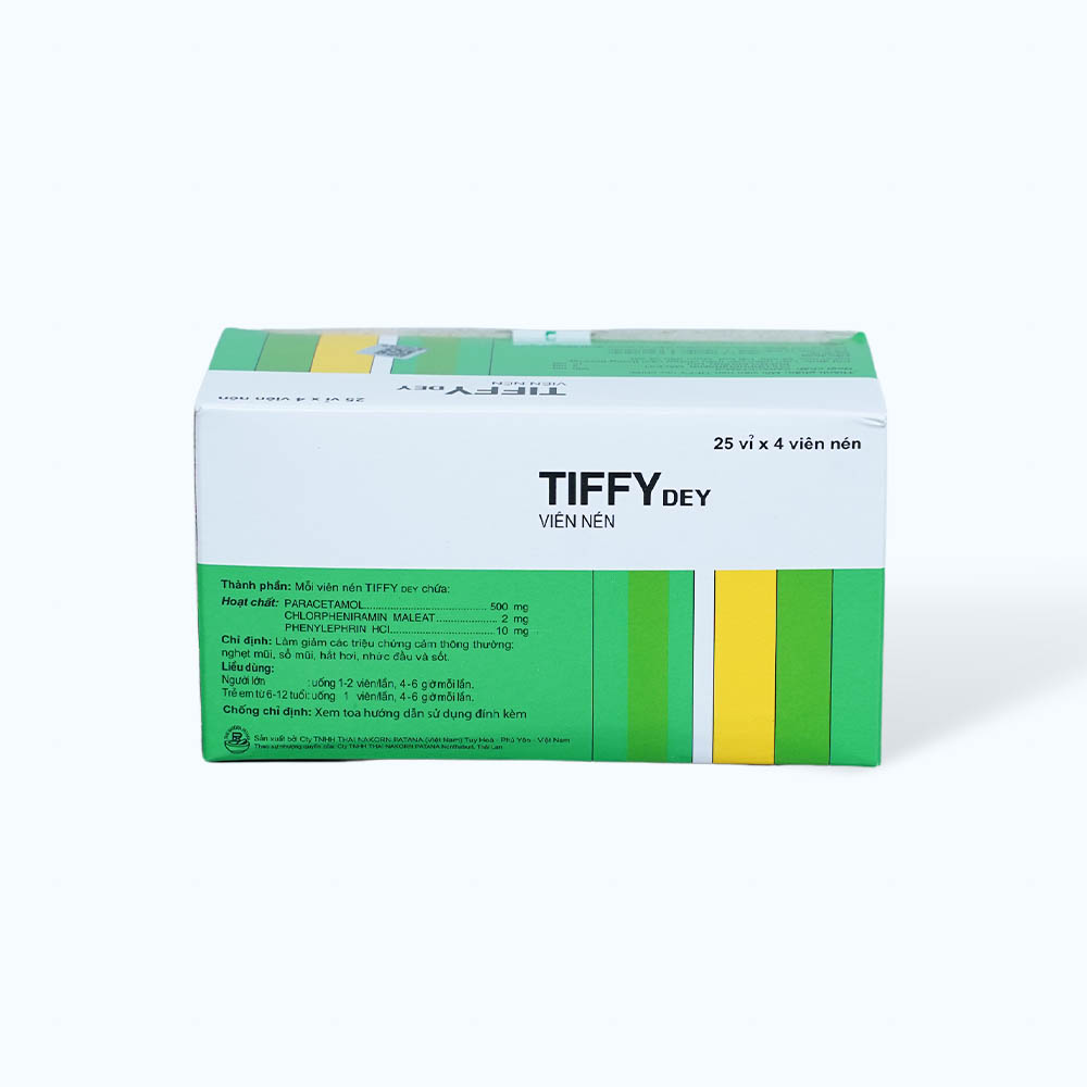 Tiffy Dey (25 vỉ x 4 viên)