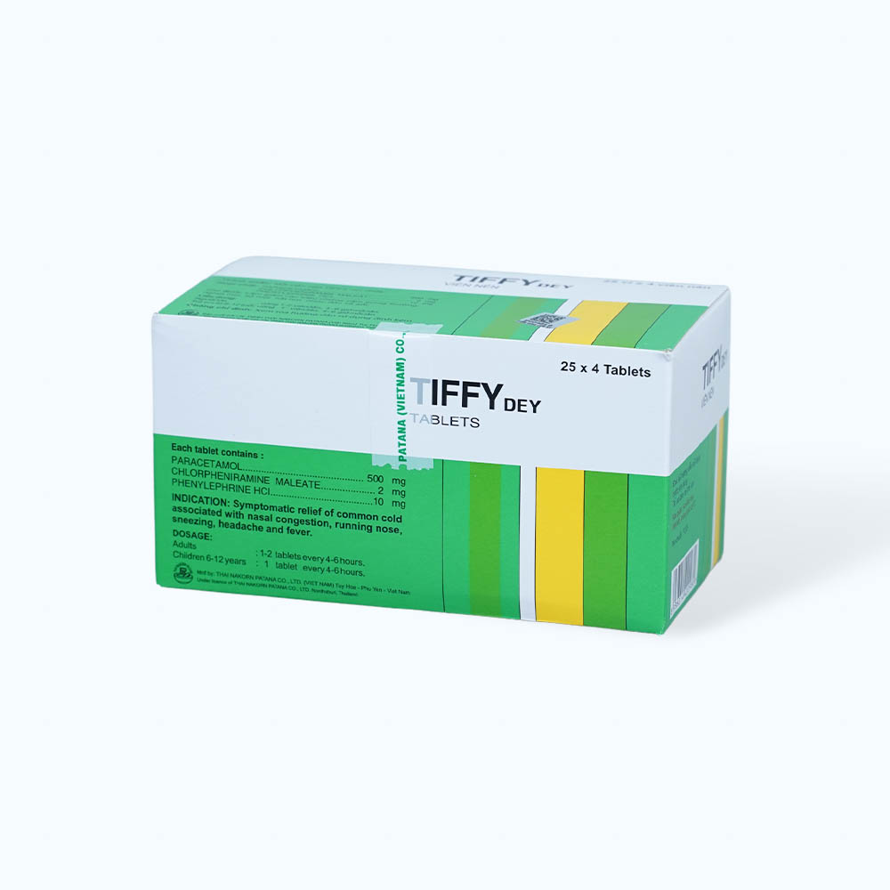 Tiffy Dey (25 vỉ x 4 viên)