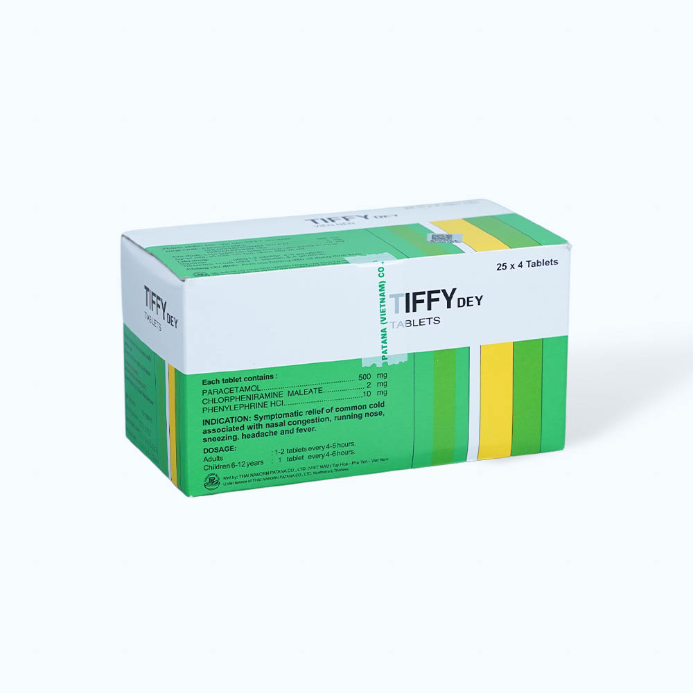 Tiffy Dey (25 vỉ x 4 viên)