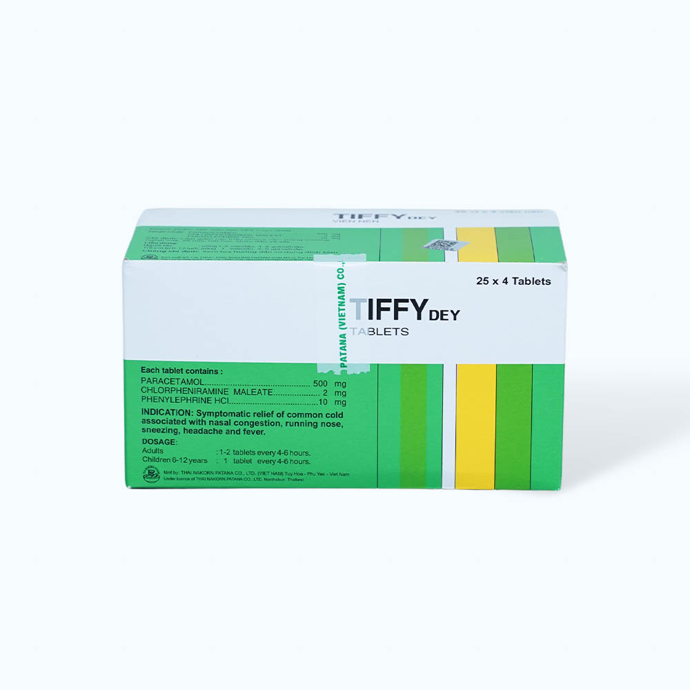 Tiffy Dey (25 vỉ x 4 viên)