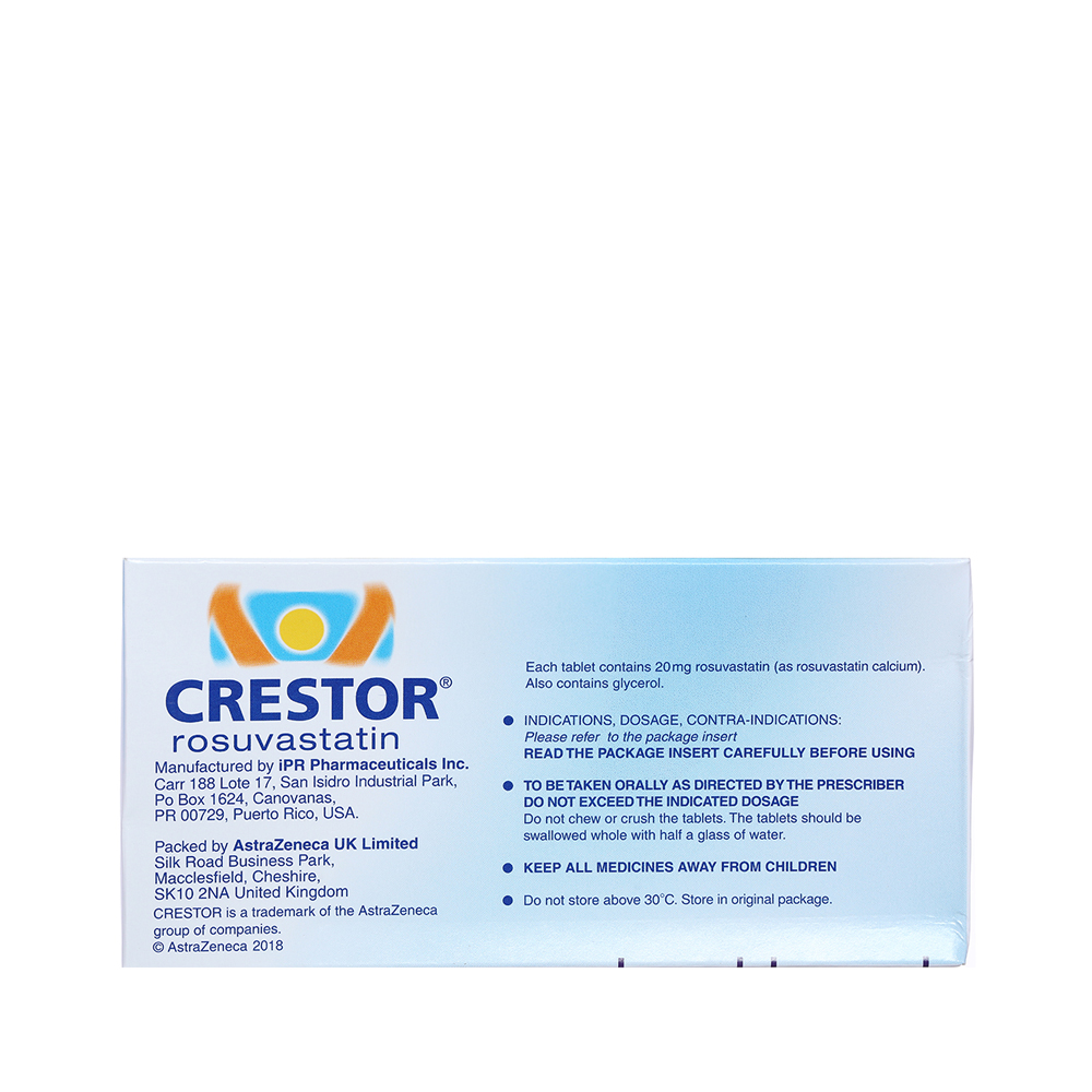 Crestor 20mg (Hộp 2 vỉ x 14 viên)