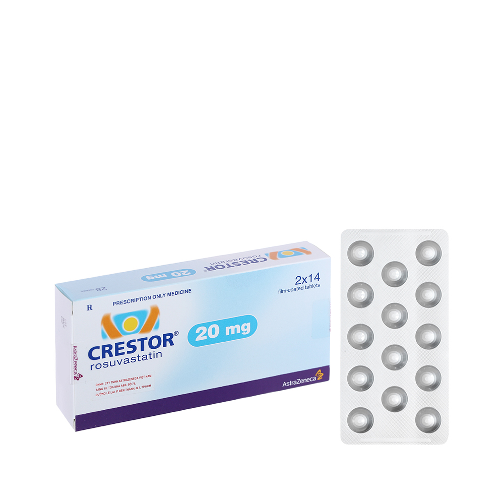 Crestor 20mg (Hộp 2 vỉ x 14 viên)