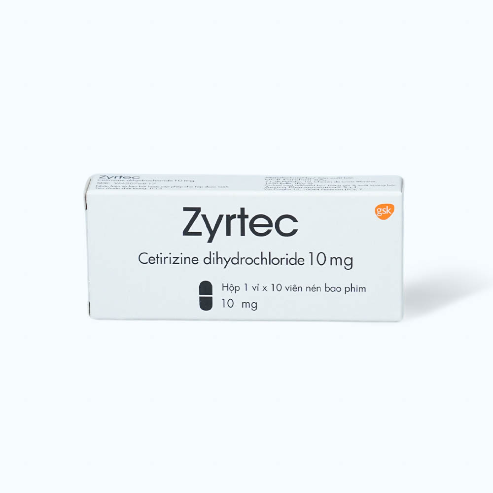 Zyrtec 10mg (Hộp 1 vỉ x 10 viên)