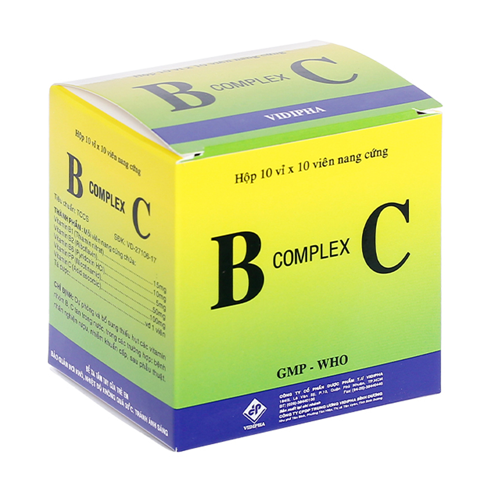 B Complex C Vidipha (10 vỉ x 10 viên)