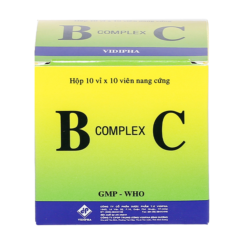 B Complex C Vidipha (10 vỉ x 10 viên)