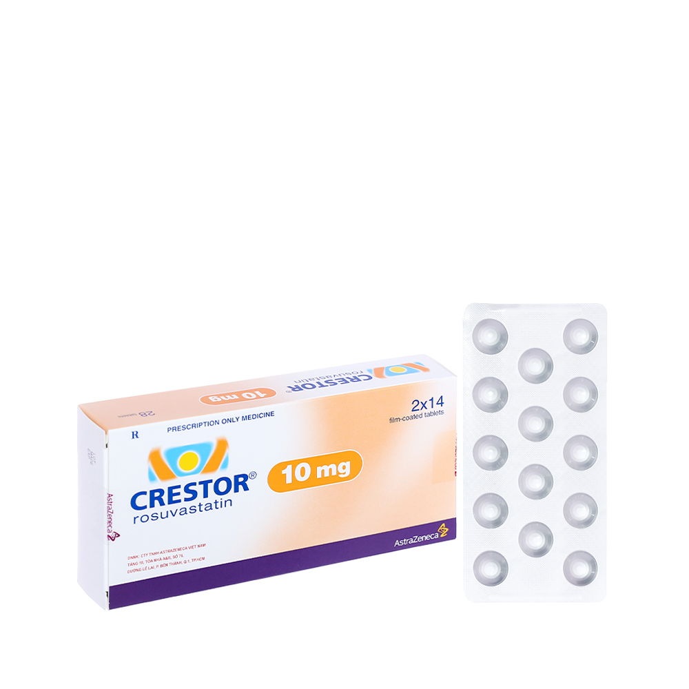 Crestor 10mg (Hộp 2 vỉ x 14 viên)