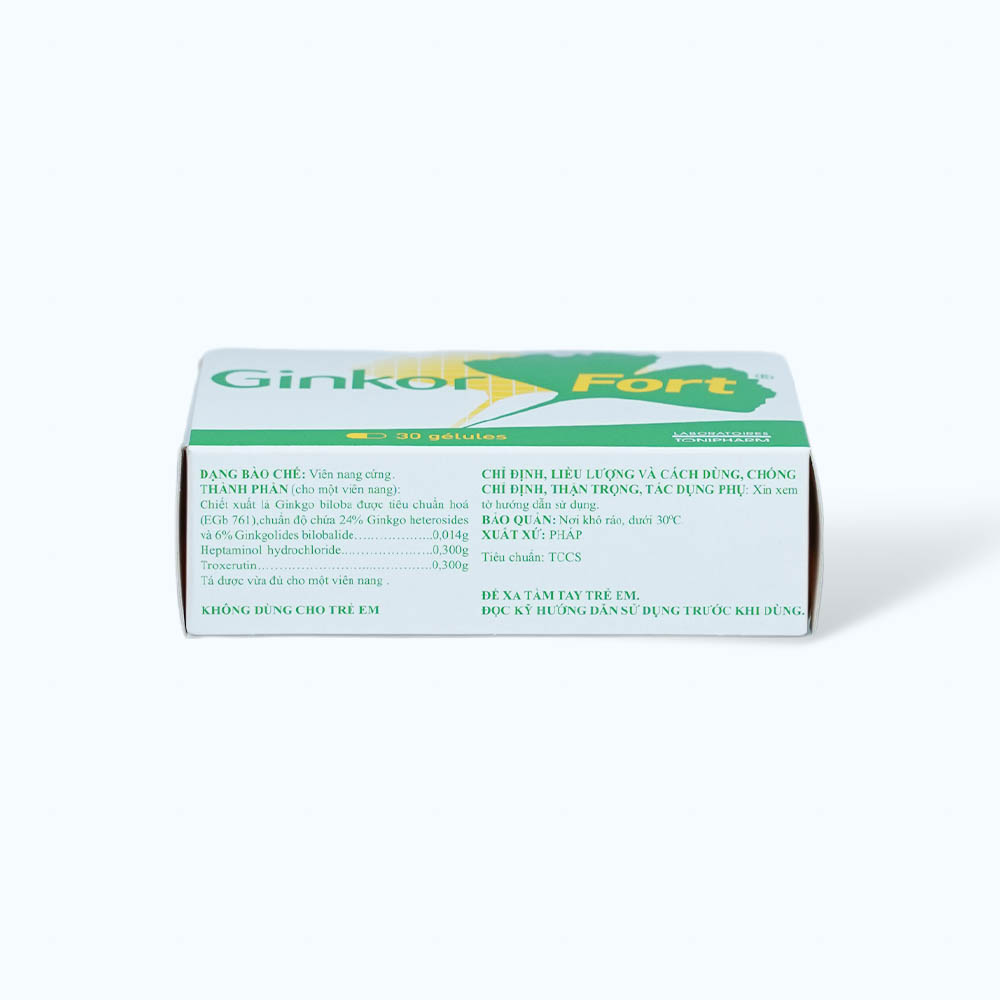 Viên nang cứng Ginkor Fort điều trị suy tĩnh mạch, trĩ cấp tính (3 vỉ x ...