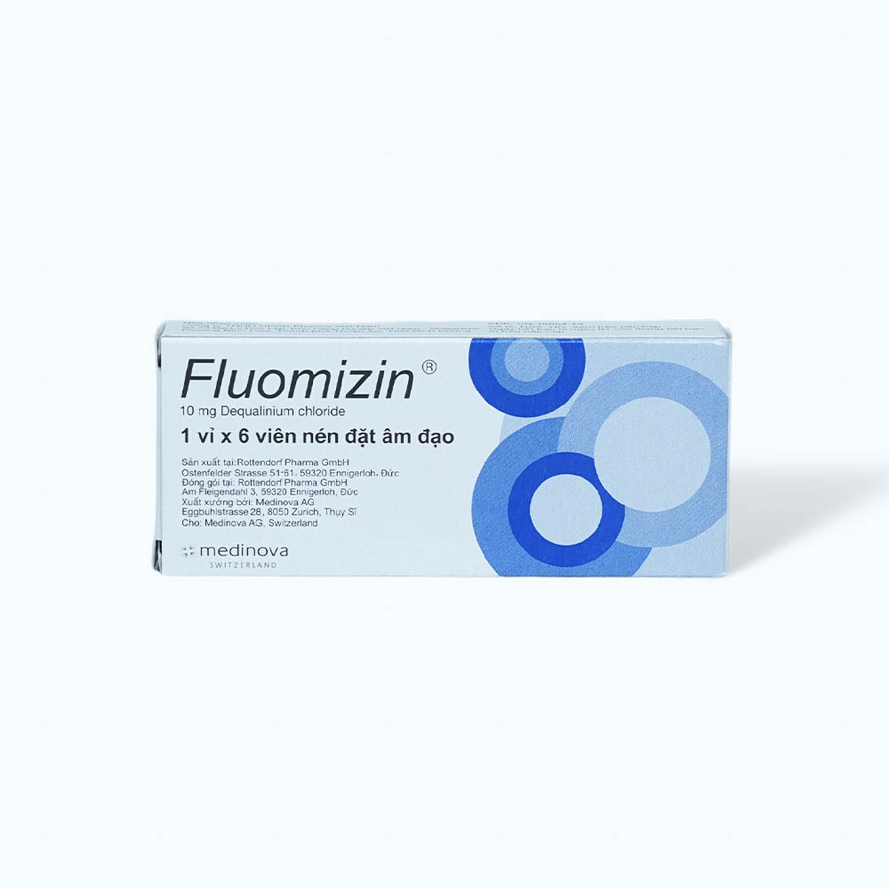 Fluomizin 10mg (1 vỉ x 6 viên/hộp)
