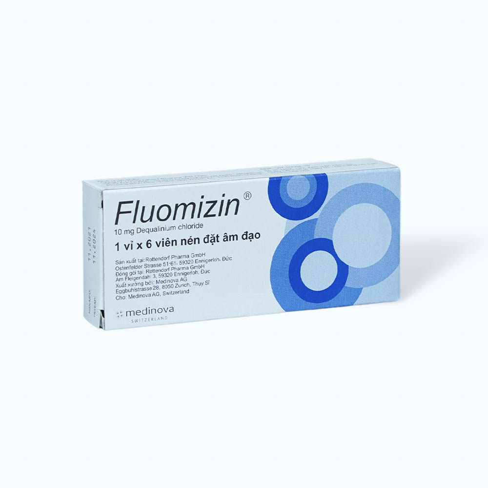 Fluomizin 10mg (1 vỉ x 6 viên/hộp)