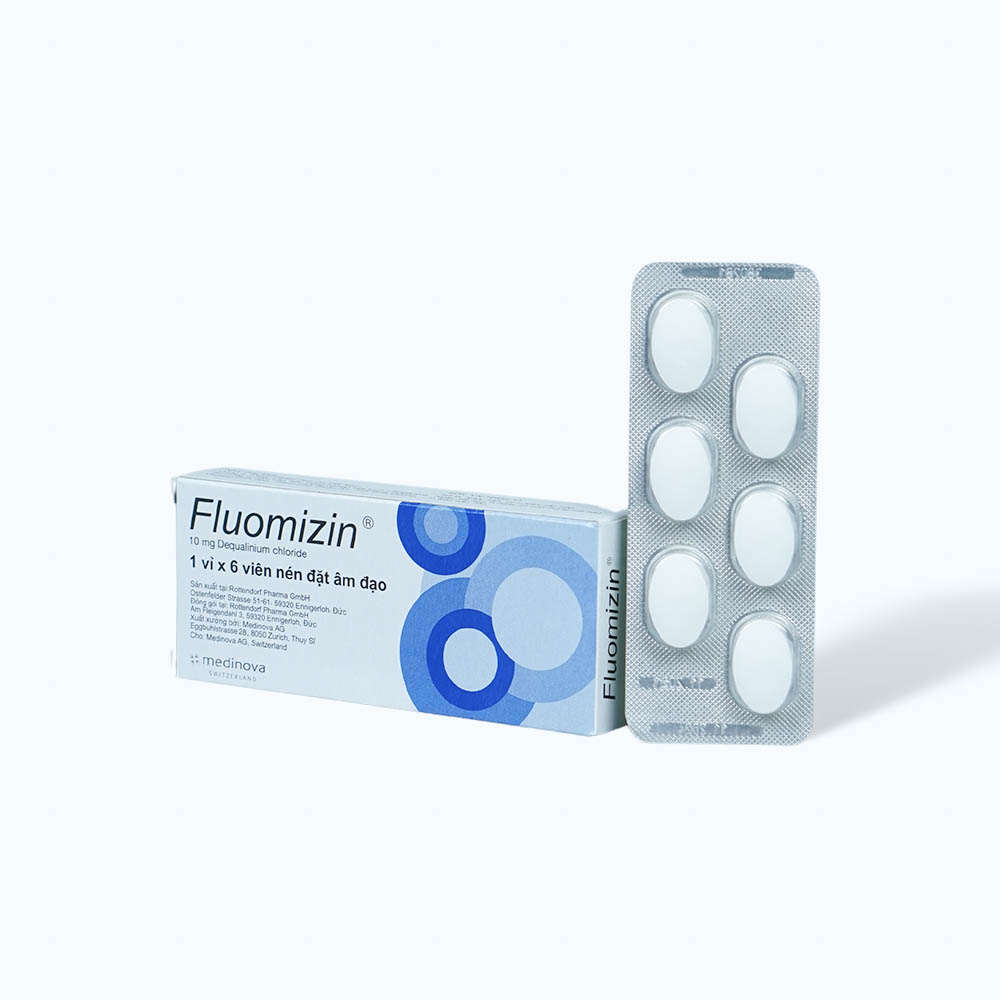 Fluomizin 10mg (1 vỉ x 6 viên/hộp)