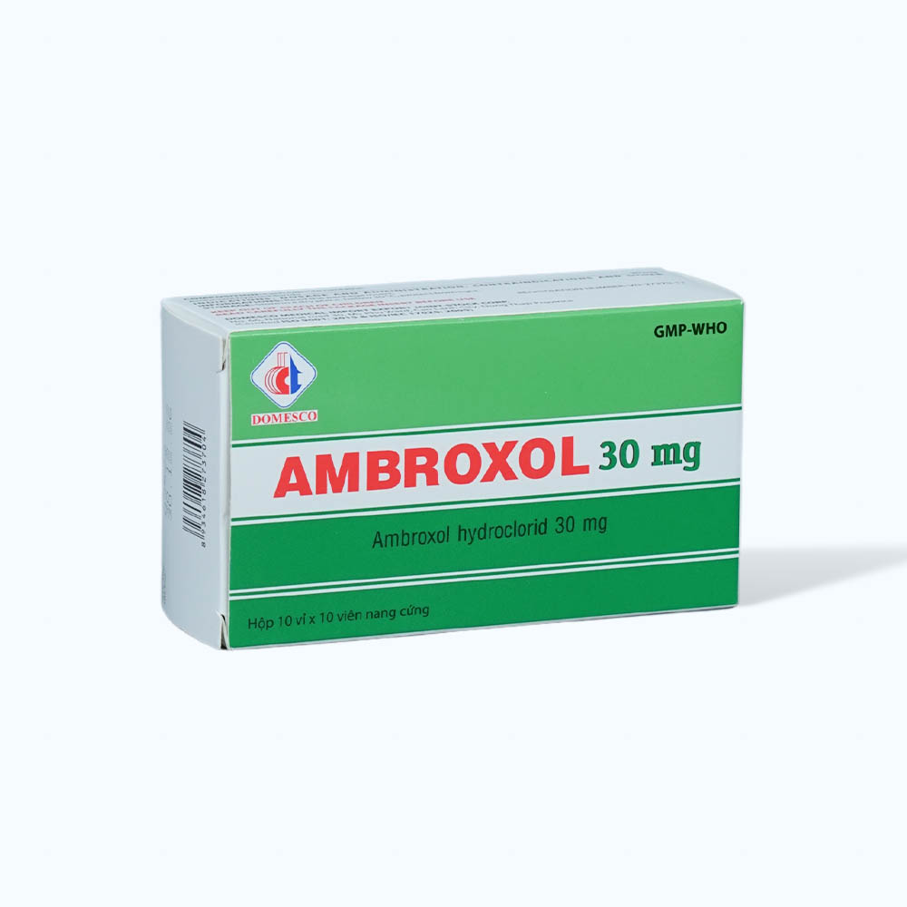 Ambroxol 30mg (Hộp 10 vỉ x 10 viên)