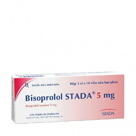 Bisoprolol Stada 5mg (Hộp 3 vỉ x 10 viên)