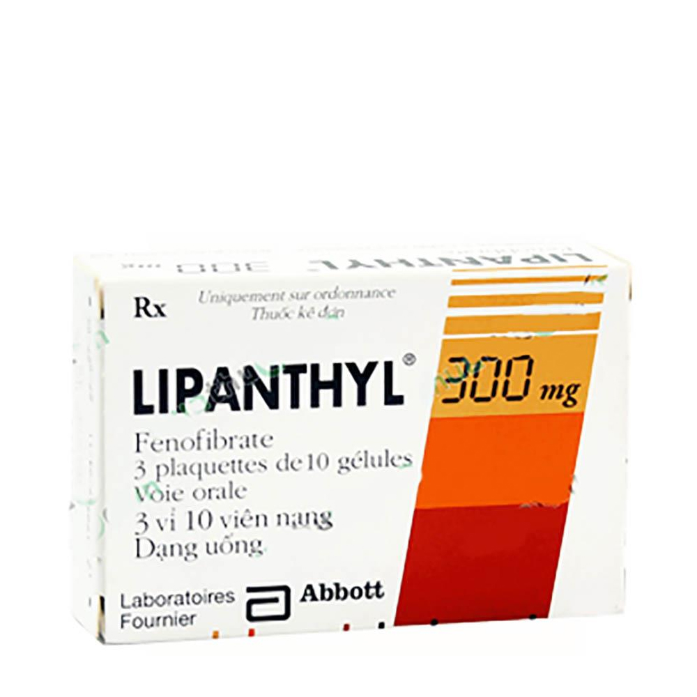 Lipanthyl 300mg (Hộp 3 vỉ x 10 viên)