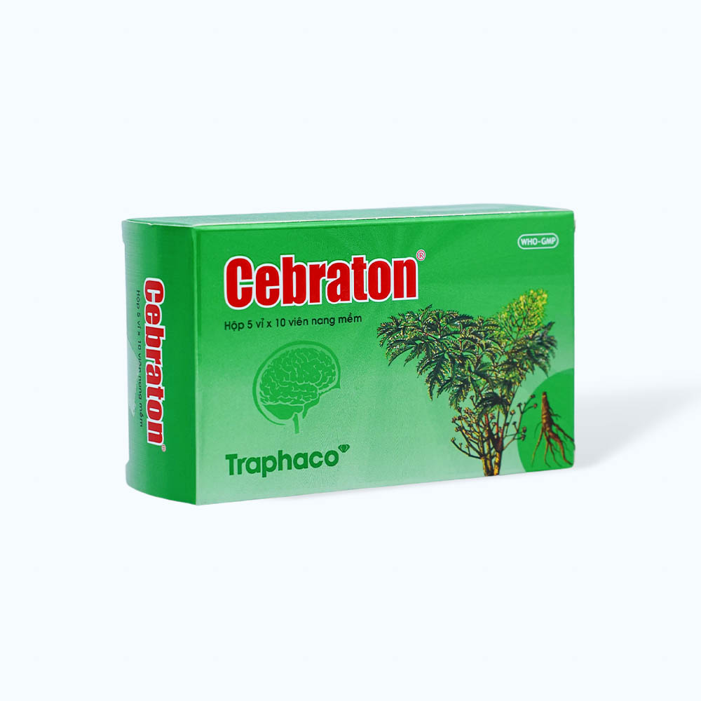 Viên nang mềm Cebraton phòng và điều trị các bệnh suy giảm trí nhớ ...