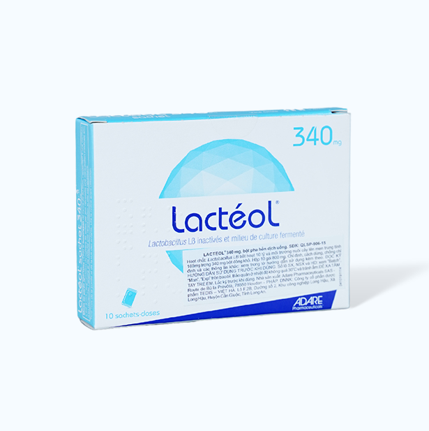 Bột pha hỗn dịch uống Lactéol 340mg điều trị tiêu chảy cho người lớn ...