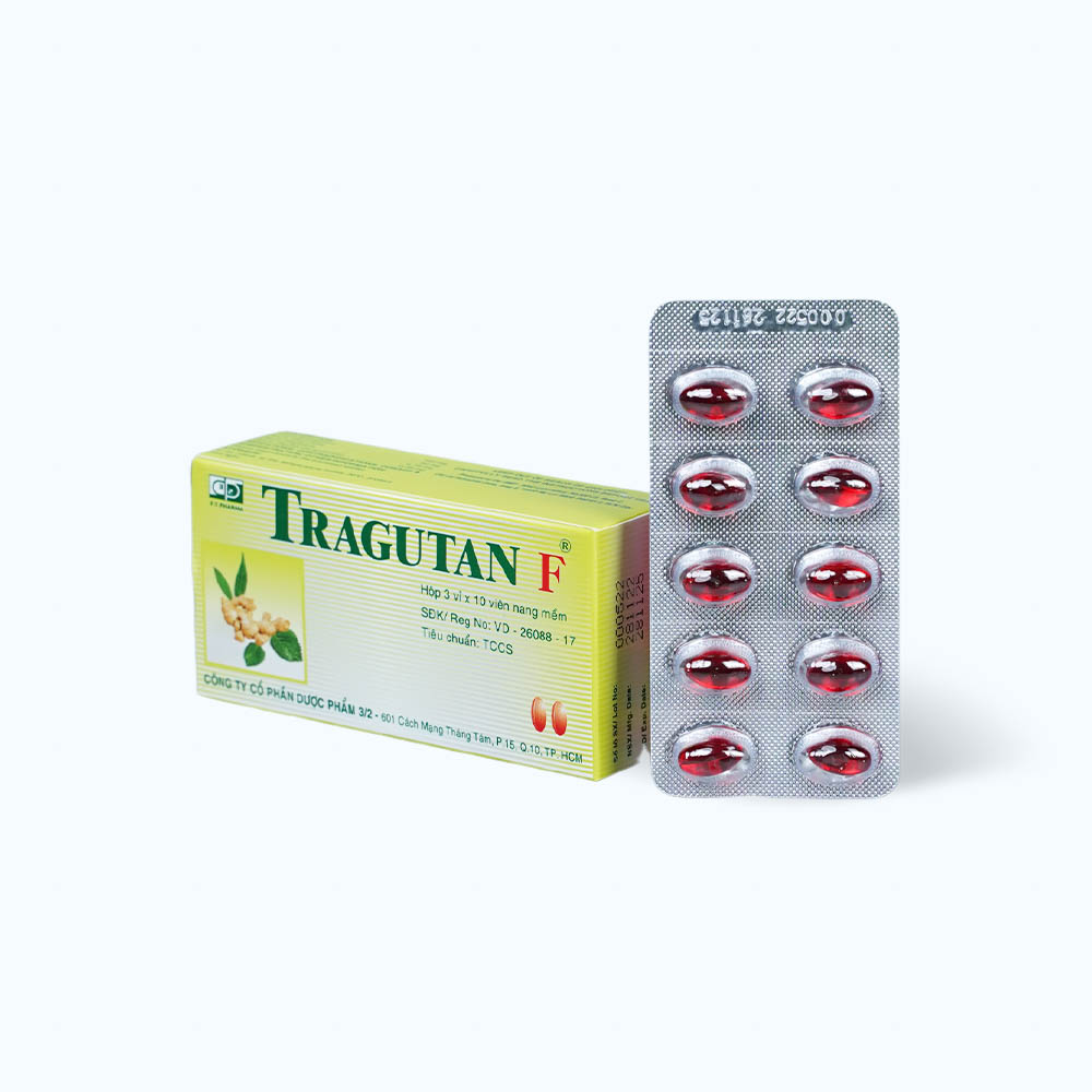 Viên nang mềm Tragutan Fort sát khuẩn đường hô hấp, giảm ho, viêm họng ...
