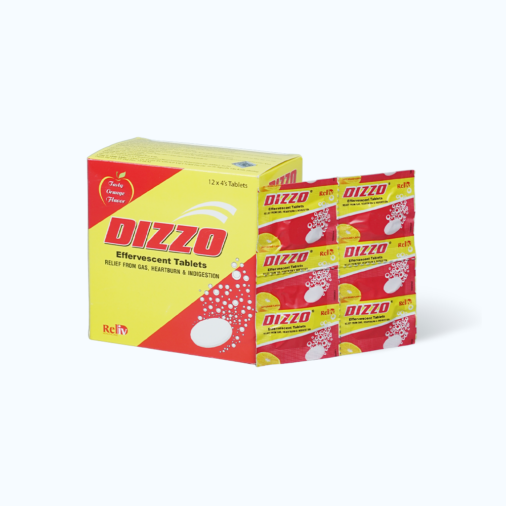 Thực phẩm chức năng hỗ trợ giảm đầy hơi, khó tiêu và ợ chua Dizzo (12 ...