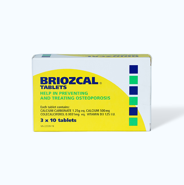 Briozcal (Hộp 3 vỉ x 10 viên)