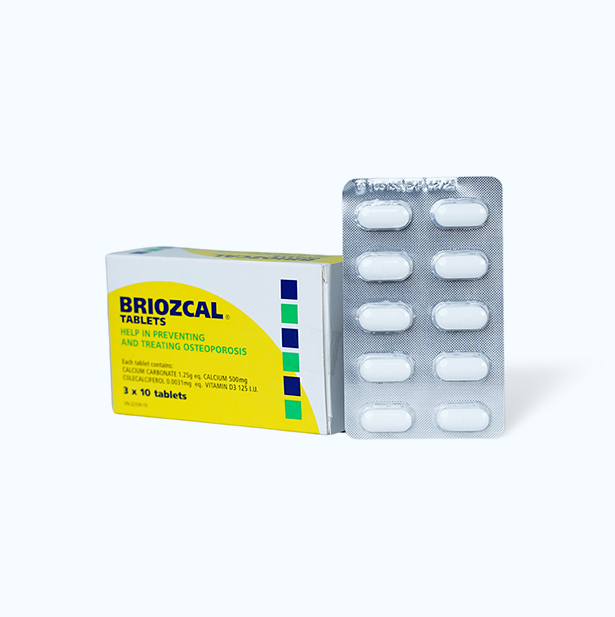 Briozcal (Hộp 3 vỉ x 10 viên)
