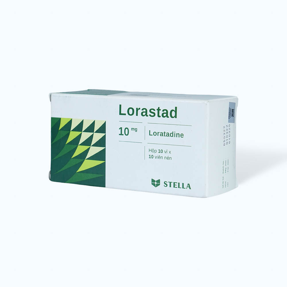 Lorastad 10mg (Hộp 10 vỉ x 10 viên)