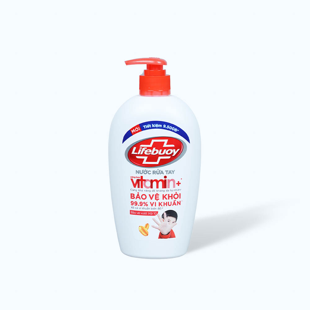 Nước rửa tay bảo vệ vượt trội Lifebuoy (Chai 450g)