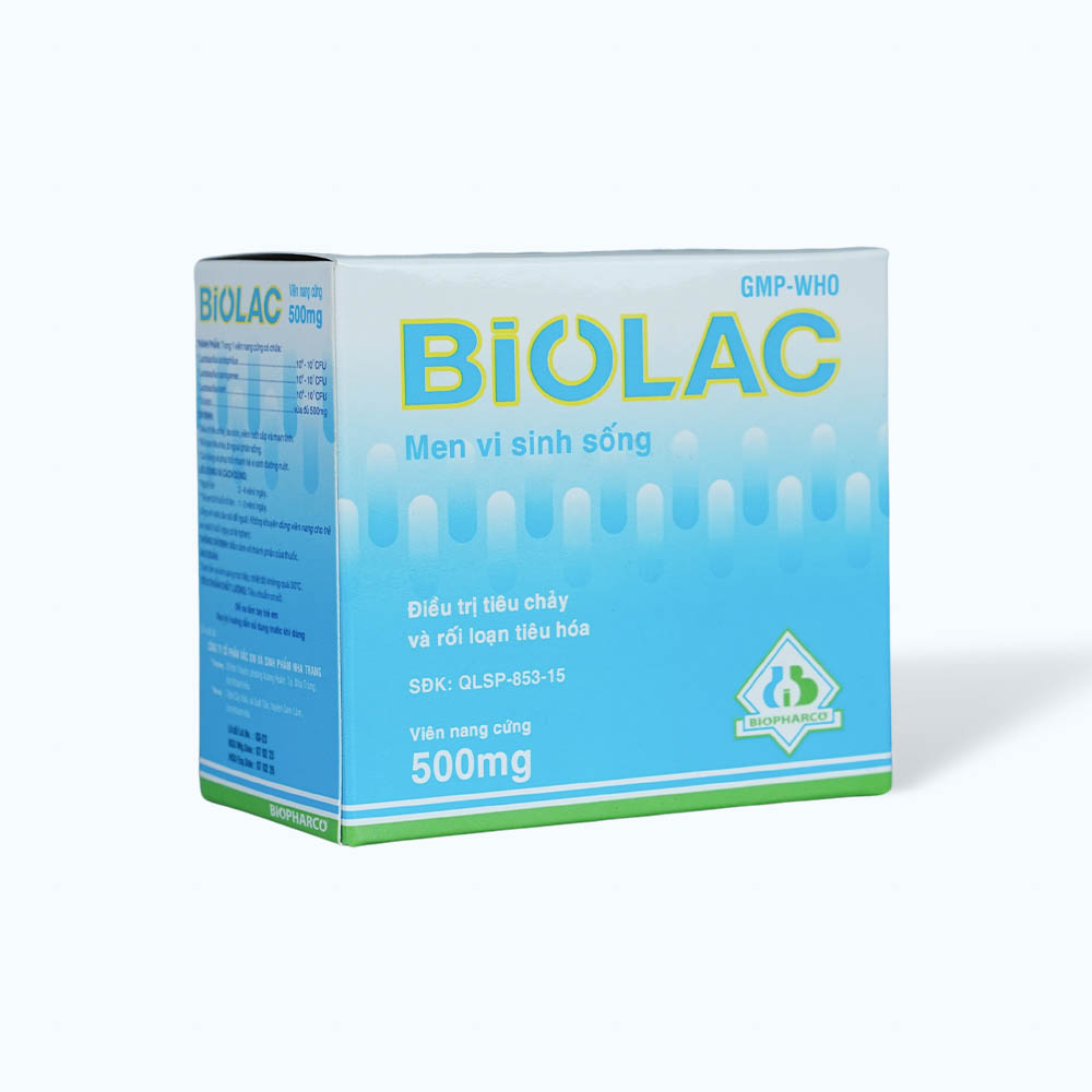 Viên nang Biolac trị tiêu chảy, táo bón và rối loạn tiêu hoá (10 vỉ x ...
