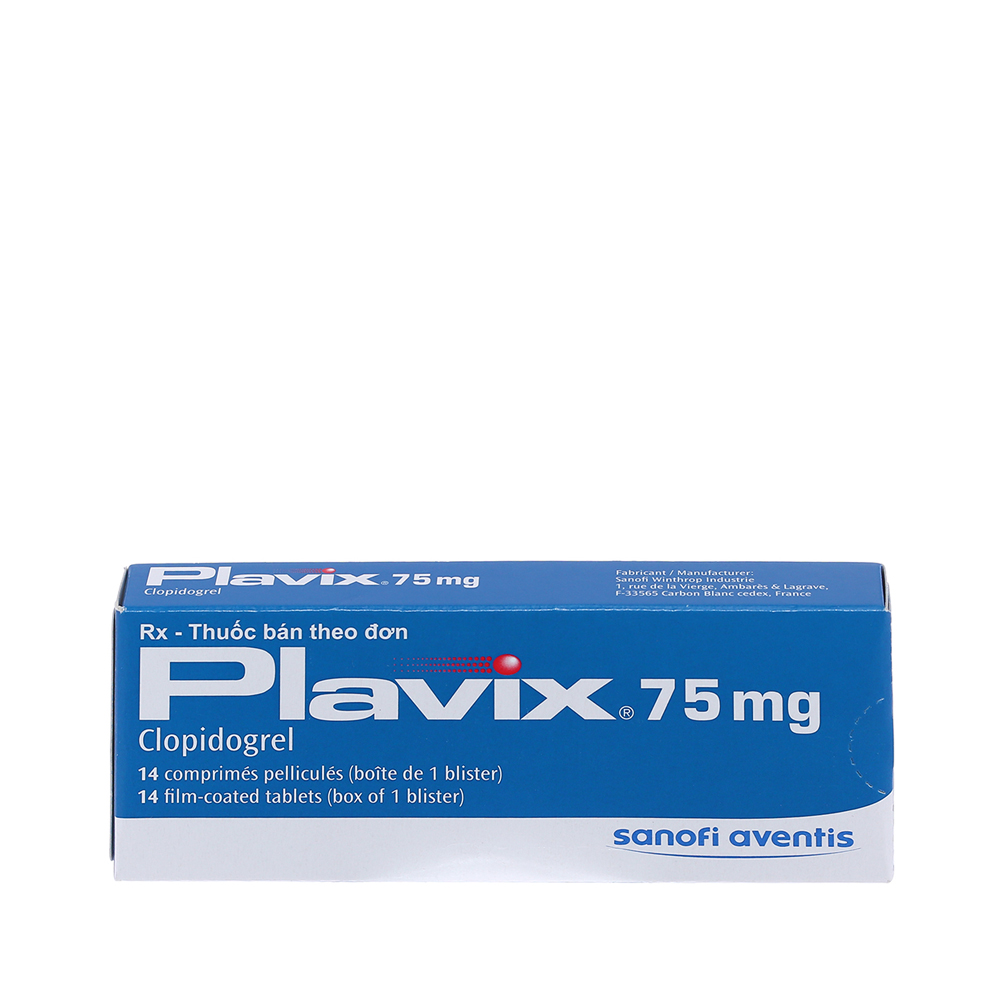 Viên nén bao phim Plavix 75mg phòng ngừa thành lập cục máu đông, huyết ...