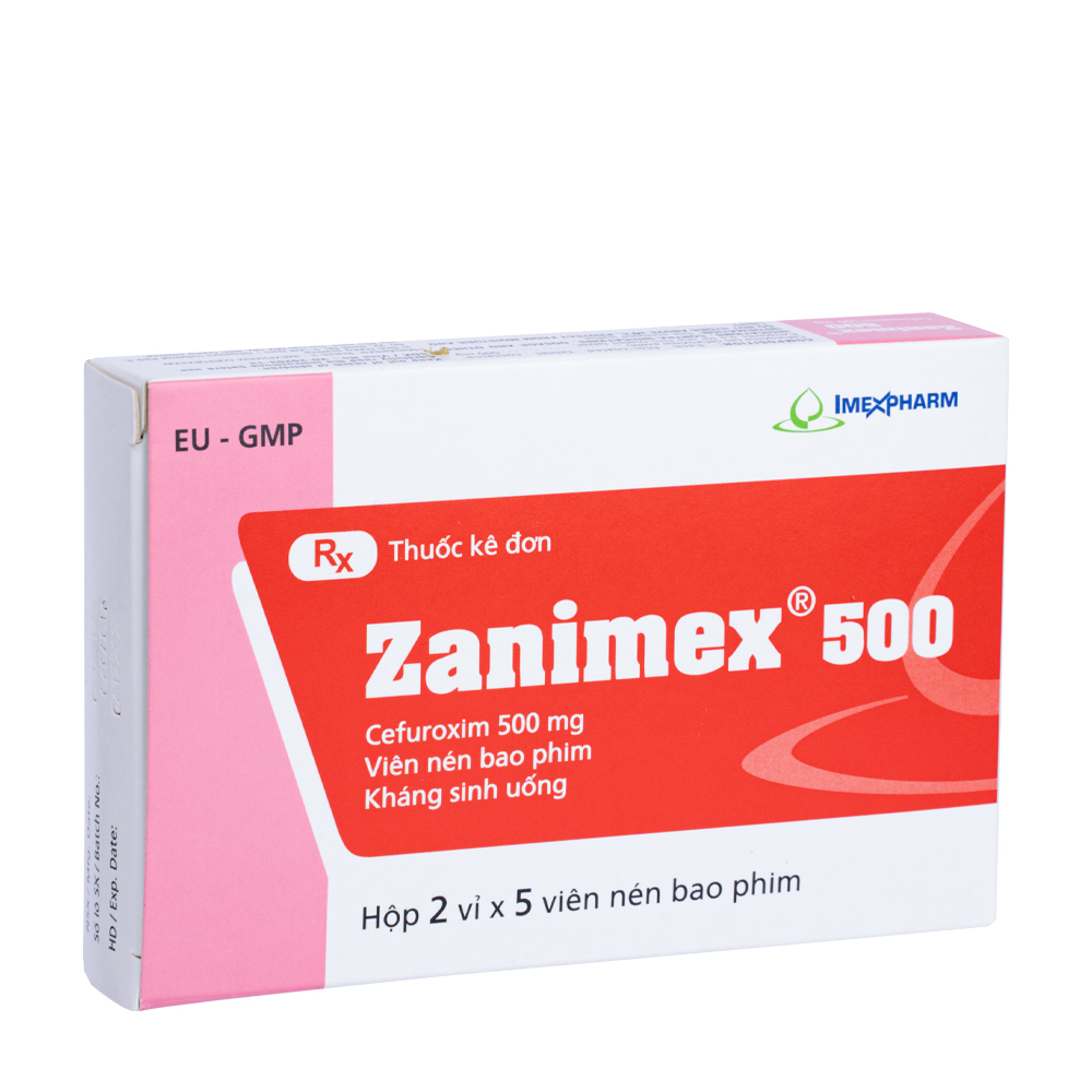 Zanimex 500 (Hộp 2 vỉ x 5 viên)
