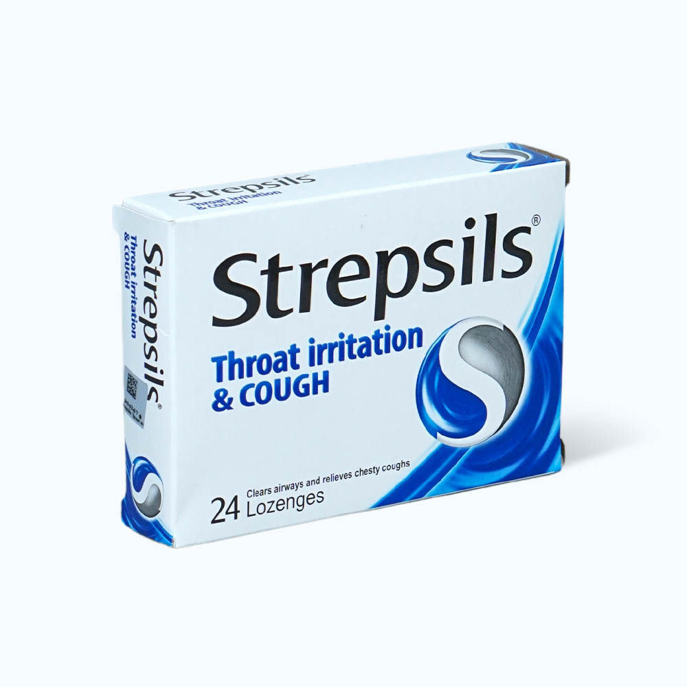 Viên ngậm Strepsils Throat irritation & cough làm sạch đường thở và ...