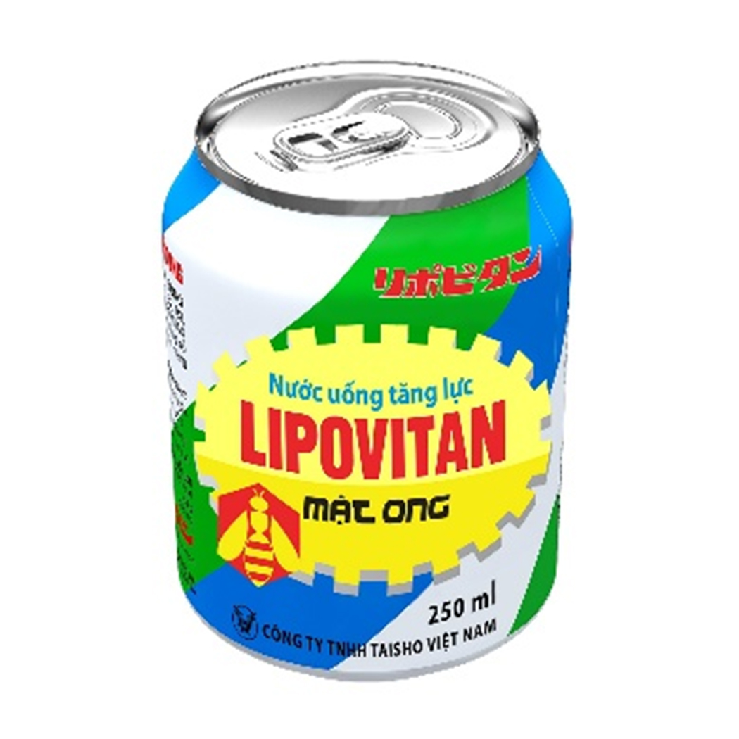 Nước tăng lực mật ong 250ml Lipovitan (Thùng 24 Lon)