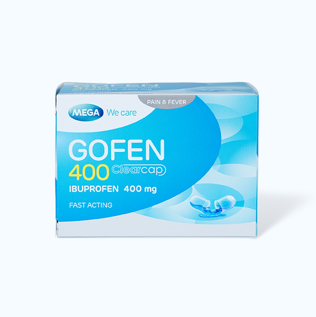 Viêm nang mềm Gofen 400 giảm đau, hạ sốt, chống viêm (5 vỉ x 10 viên)