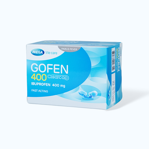 Viêm nang mềm Gofen 400 giảm đau, hạ sốt, chống viêm (5 vỉ x 10 viên)