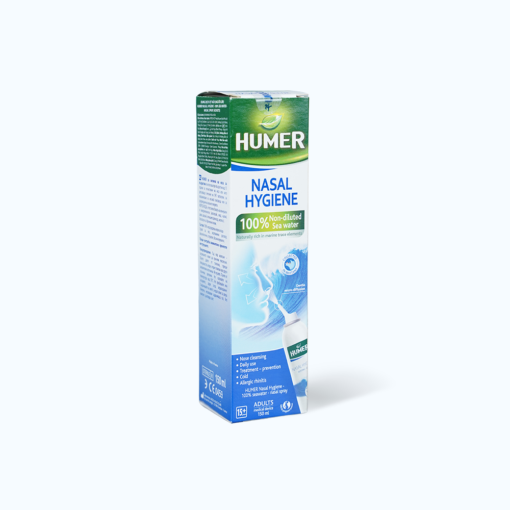 Dung dịch xịt mũi người lớn - Humer Nasal Hygiene Adulte 150ml