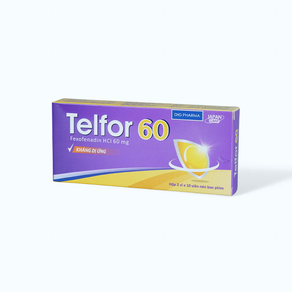 Telfor 60mg (Hộp 2 vỉ x 10 viên)