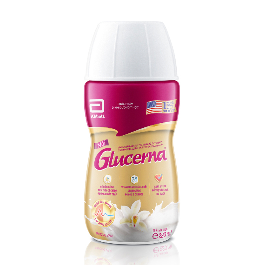 Sữa dinh dưỡng cho người đái tháo đường hương Vani Abbott Glucerna (Lốc ...