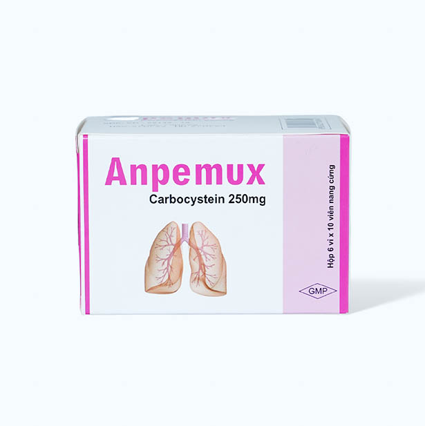 Anpemux 250mg (6 vỉ x 10 viên/hộp)