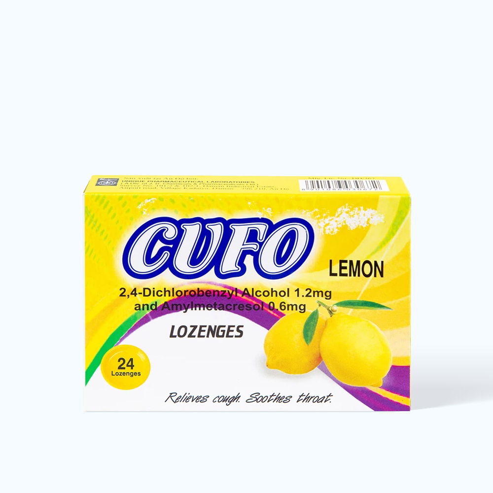 Cufo Lozenges (Hộp 2 vỉ x 12 viên)