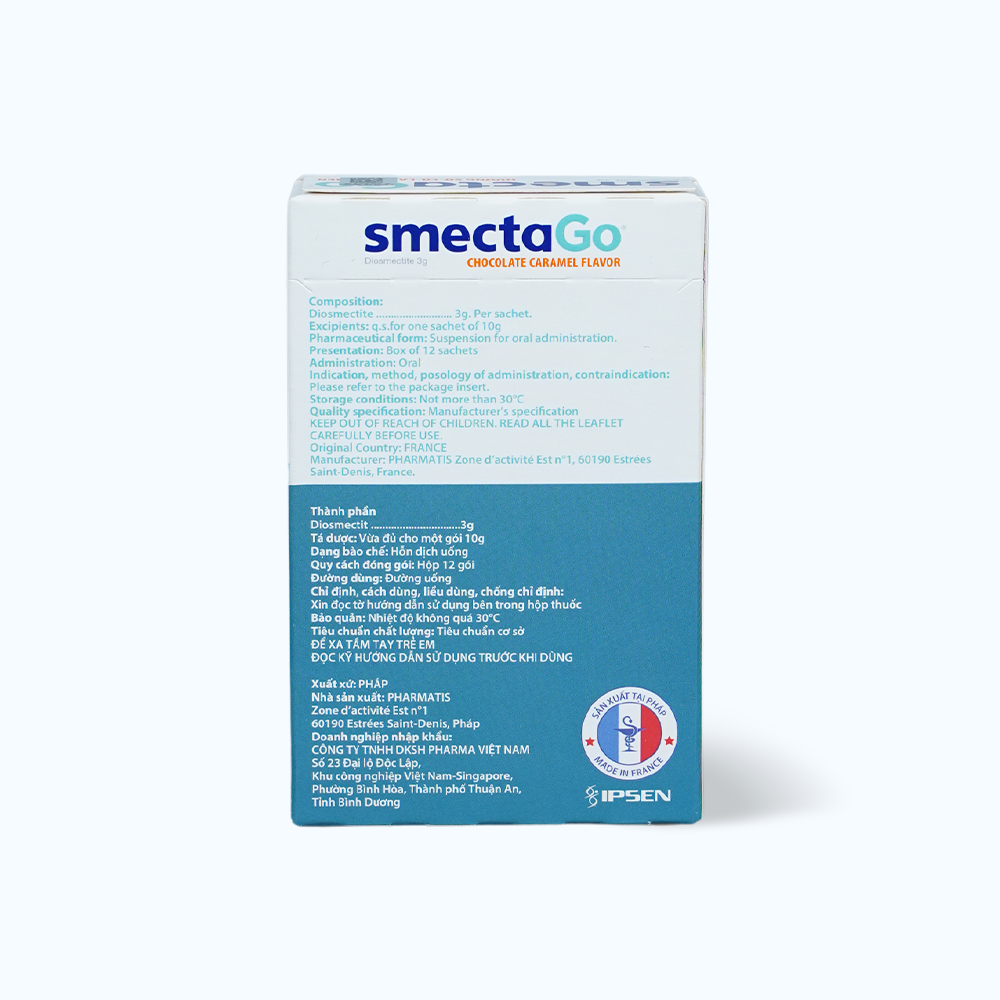 Smecta Go (Hộp 12 gói)