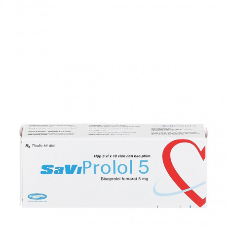 Savi prolol 5mg (Hộp 3 vỉ x 10 viên)