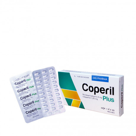 Viên nén Coperil Plus 4mg/1,25mg điều trị tăng huyết áp (1 vỉ x 30 viên)