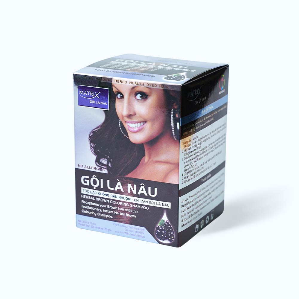 Dầu gội Matrix Gội Là Nâu (10 gói x 30ml/hộp)