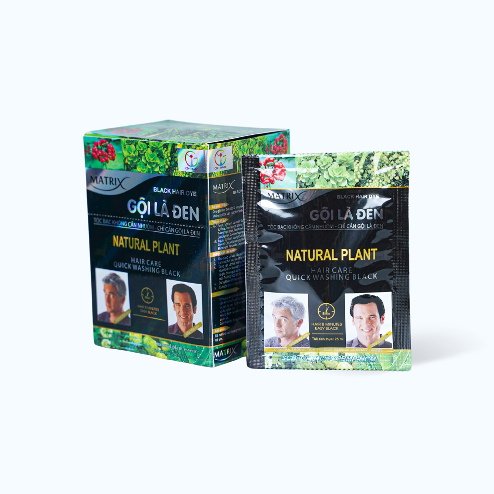 Dầu gội Matrix Gội Là Đen (10 gói x 25ml/hộp)