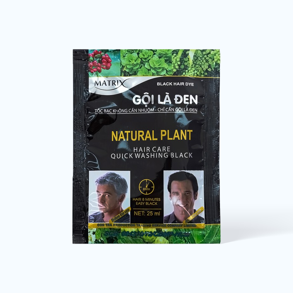 Dầu gội Matrix Gội Là Đen (10 gói x 25ml/hộp)