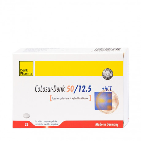 Colosar-Denk 50mg/12,5mg (Hộp 2 vỉ x 14 viên)