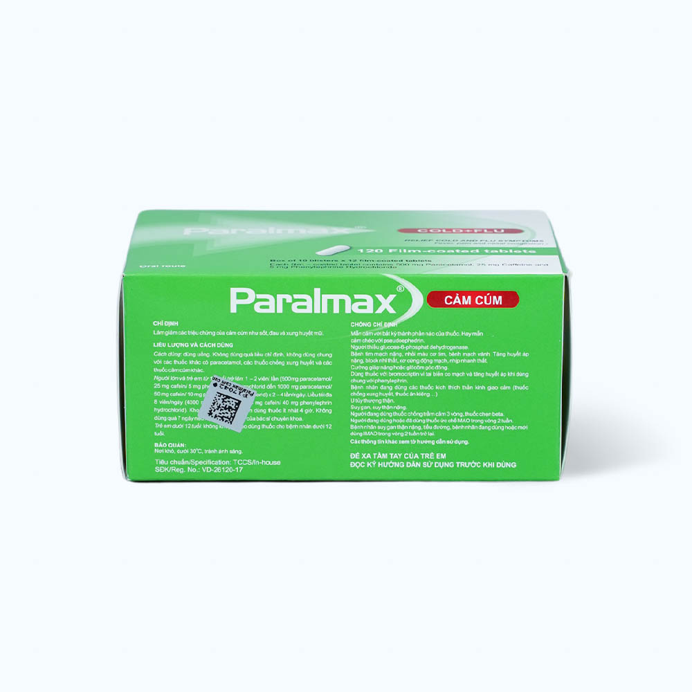 Paralmax (Hộp 10 vỉ x 12 viên)